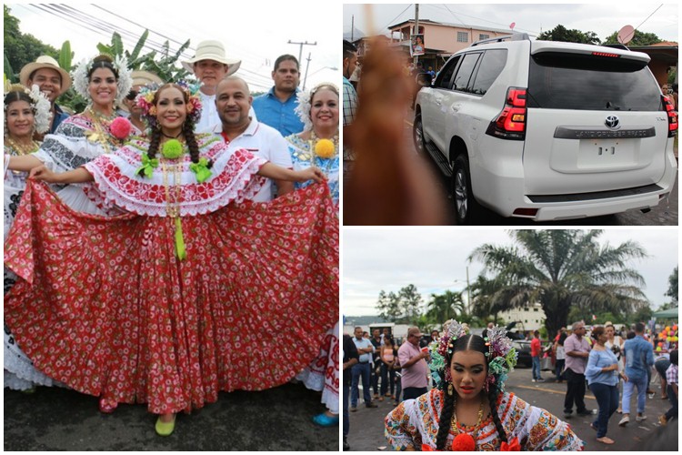 Yanibel sale en desfile con su nueva Prado | Critica