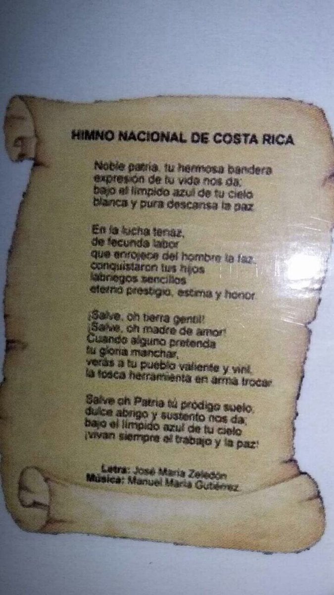 Entregan porta diplomas de graduación con Himno Nacional de Costa Rica ...