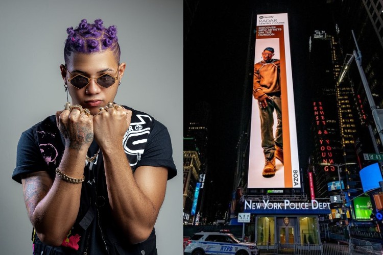 El Boza fue escogido por Spotify y su imagen aparece en Time Square ...